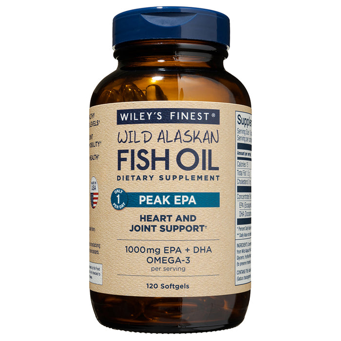 Wiley's Finest Wild Alaskan Fish Oil Peak EPA - 1000mg Fish Oil